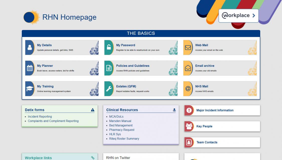 Intranet dashboard development | Lee Batchelor